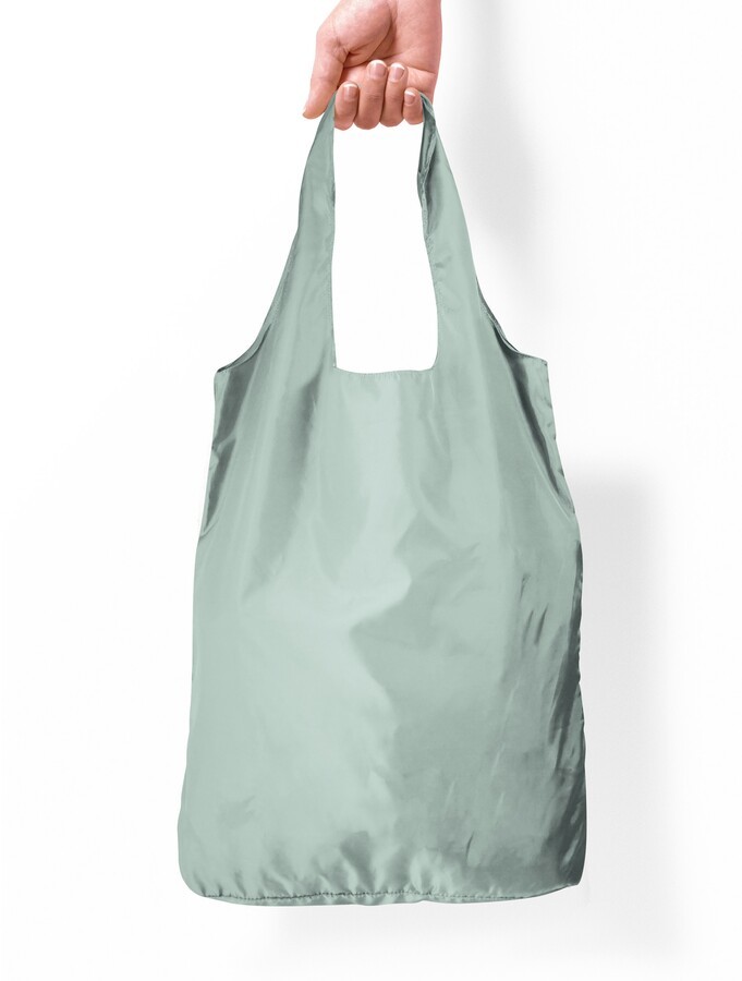 Sac shopping repliable dans sa poche intérieure en plastique recyclé