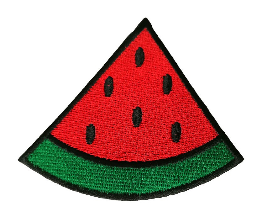 Petit patch brodé thermocollant TRANCHE PASTEQUE