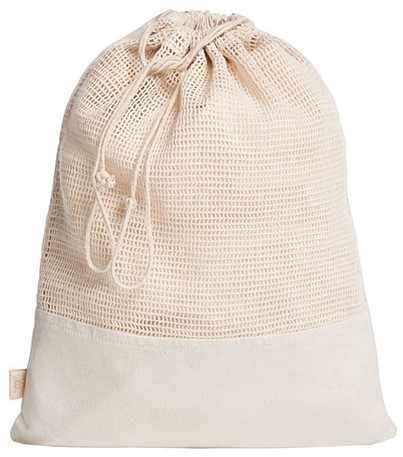 Sac multi-usage réutilisable en coton BIO avec cordon de serrage